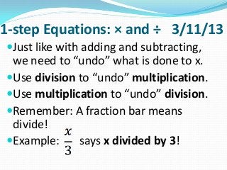 Linear equations | PPTX