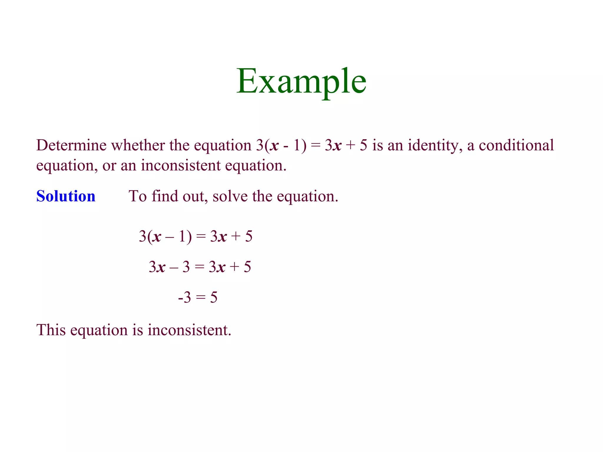 Linear equations | PPT