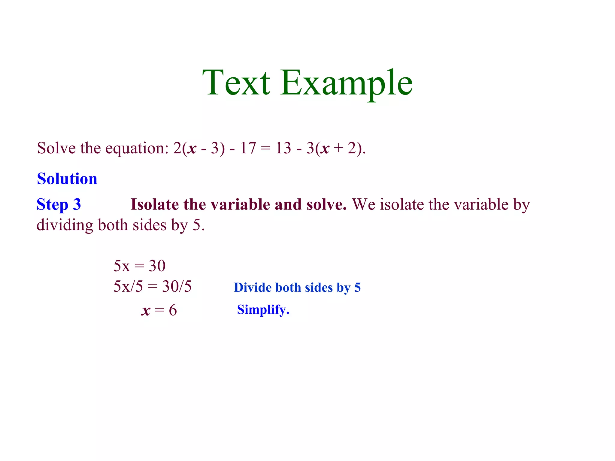Linear equations | PPT