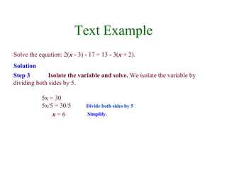Linear equations | PPT
