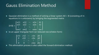 GATE Engineering Maths : System of Linear Equations | PPTX