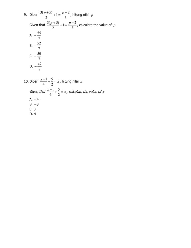Linear equations | PDF