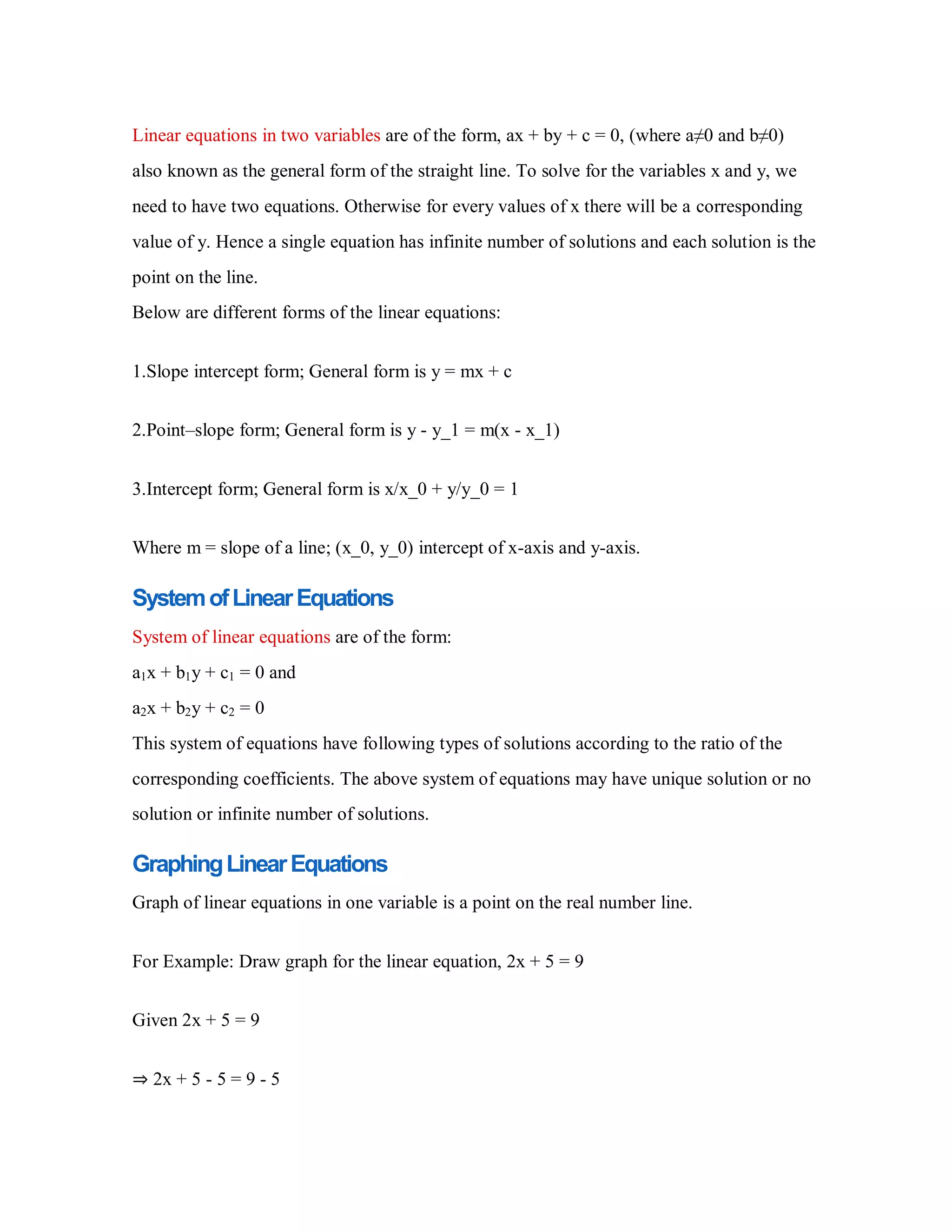 Linear equations | PDF