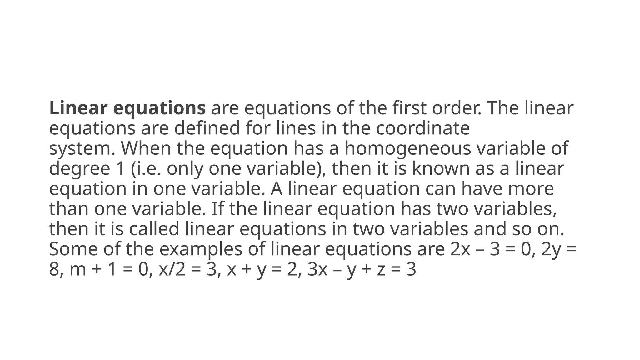Linear Equations-Definition, Examples, Types.pptx Linear Equations-Definition, Examples, Types.pptx