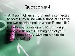 Linear equations and rates of change quiz | PPT