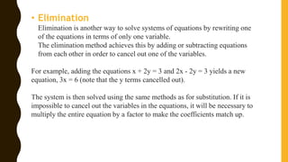 Linear equations and thier use in practical life | PPTX