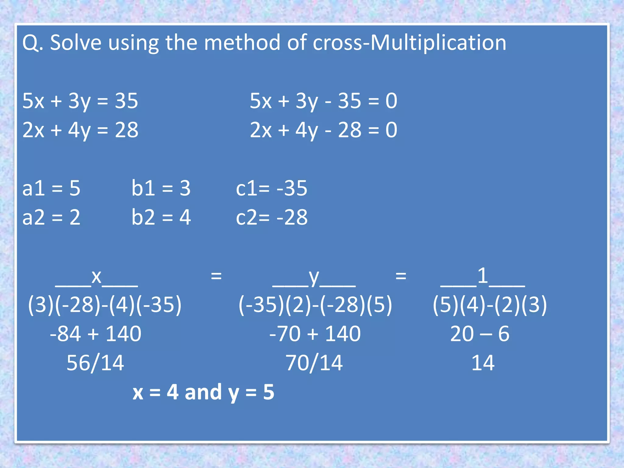 Linear equations Class 10 by aryan kathuria | PPT