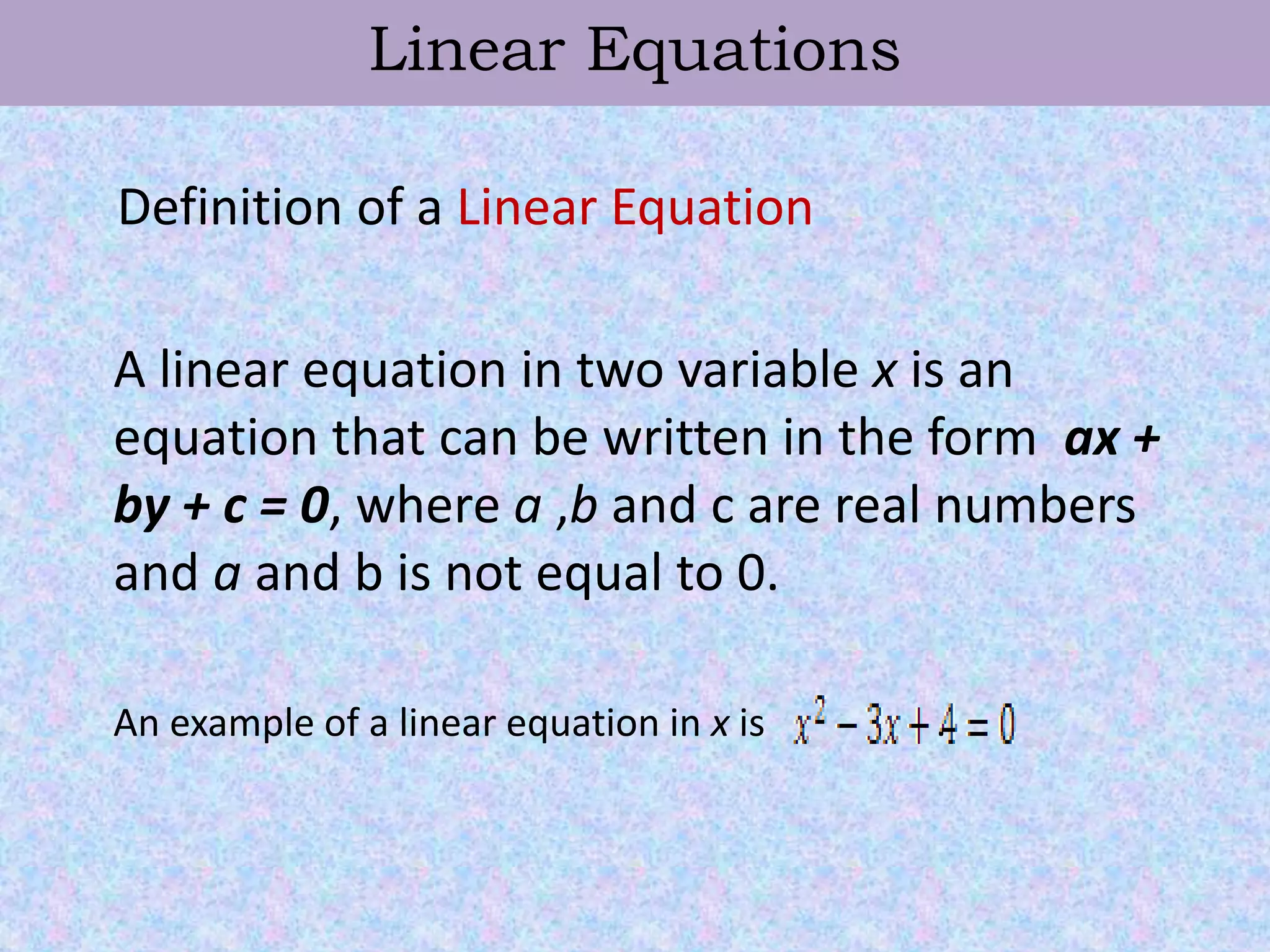 Linear equations Class 10 by aryan kathuria | PPTX