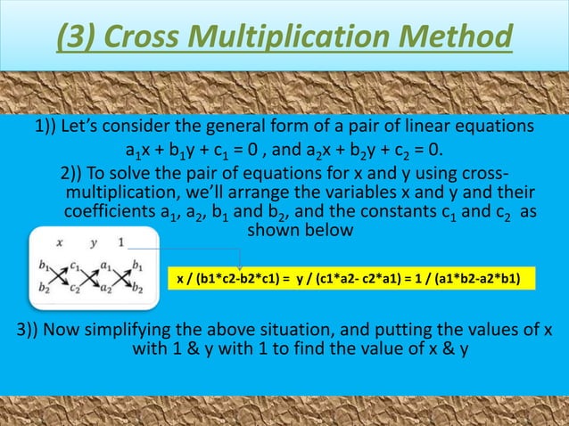 Linear equations in 2 variables | PPTX