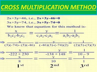 Linear equations in 2 variables | PPTX