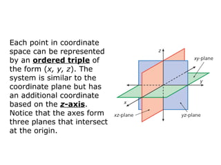 Linear equations in 3 d | PPT