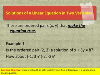 Linear Equations in Two Variables | PDF