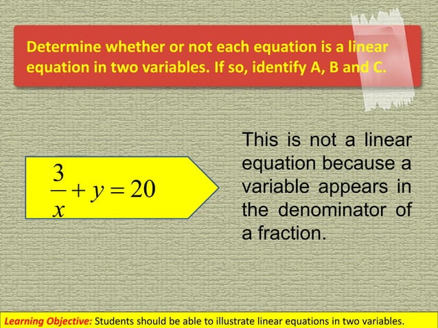 Linear Equations in Two Variables | PDF