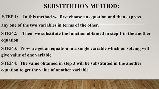 Linear equations in two variables | PPTX