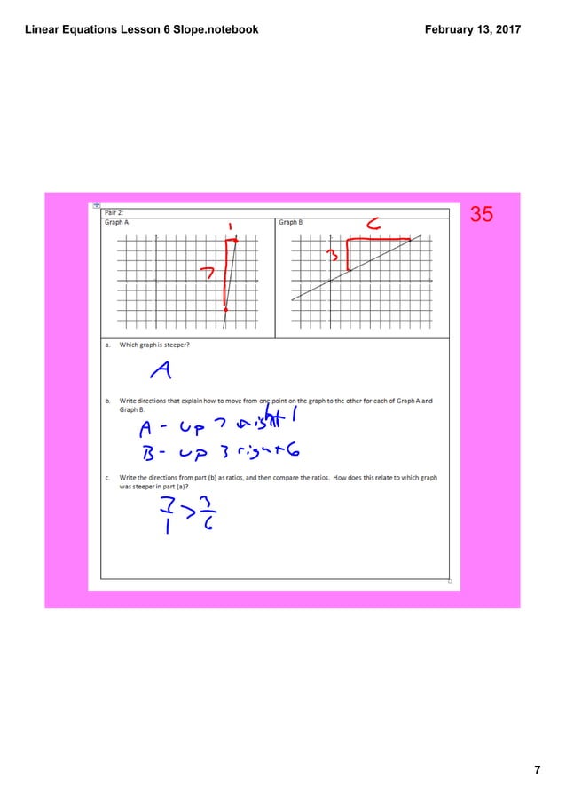 Linear equations lesson 6 slope | PDF | Geology | Science