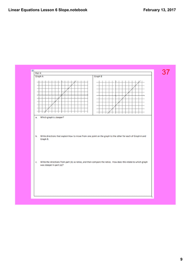 Linear equations lesson 6 slope | PDF | Geology | Science