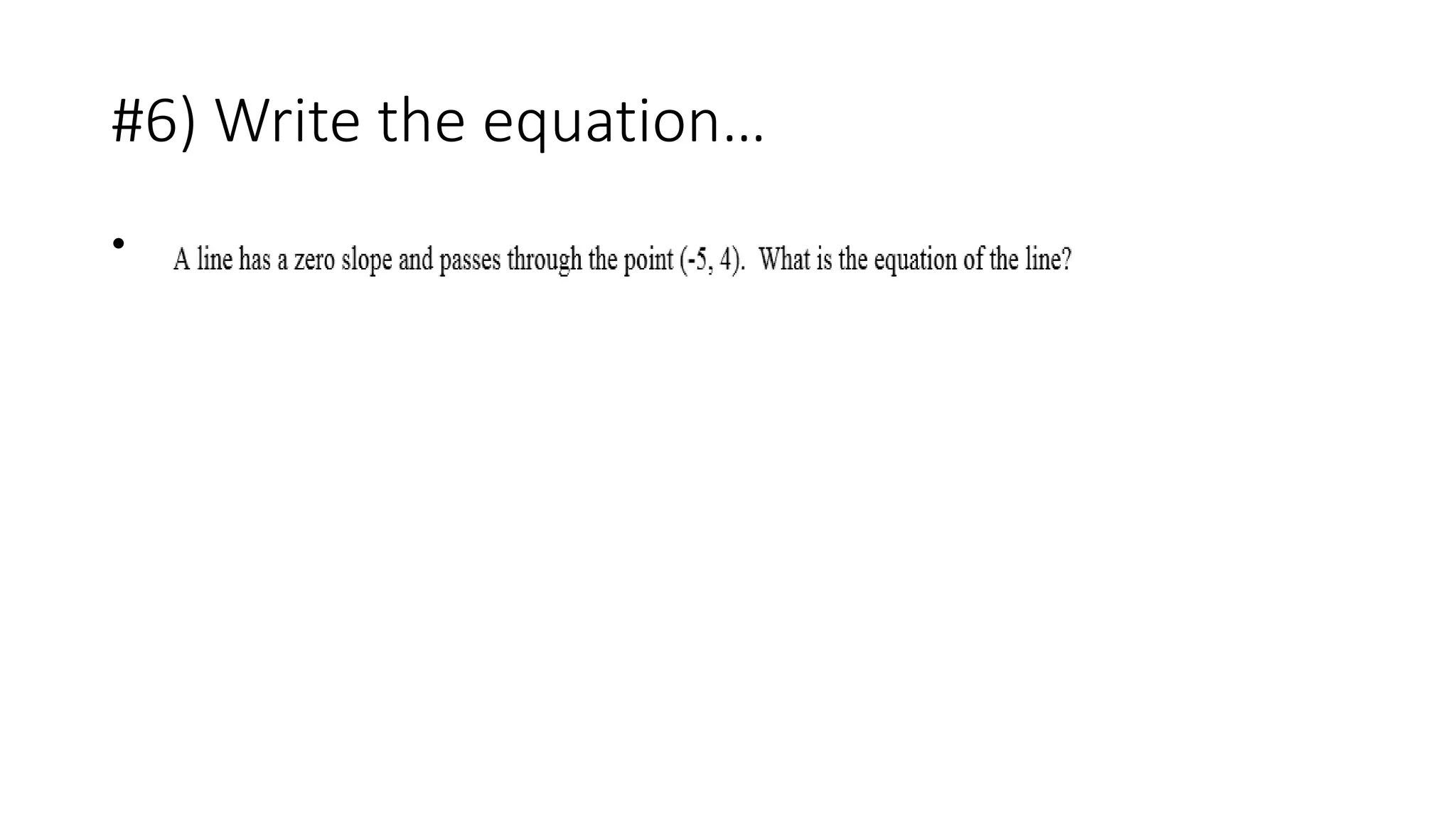 Linear equations review | PPT