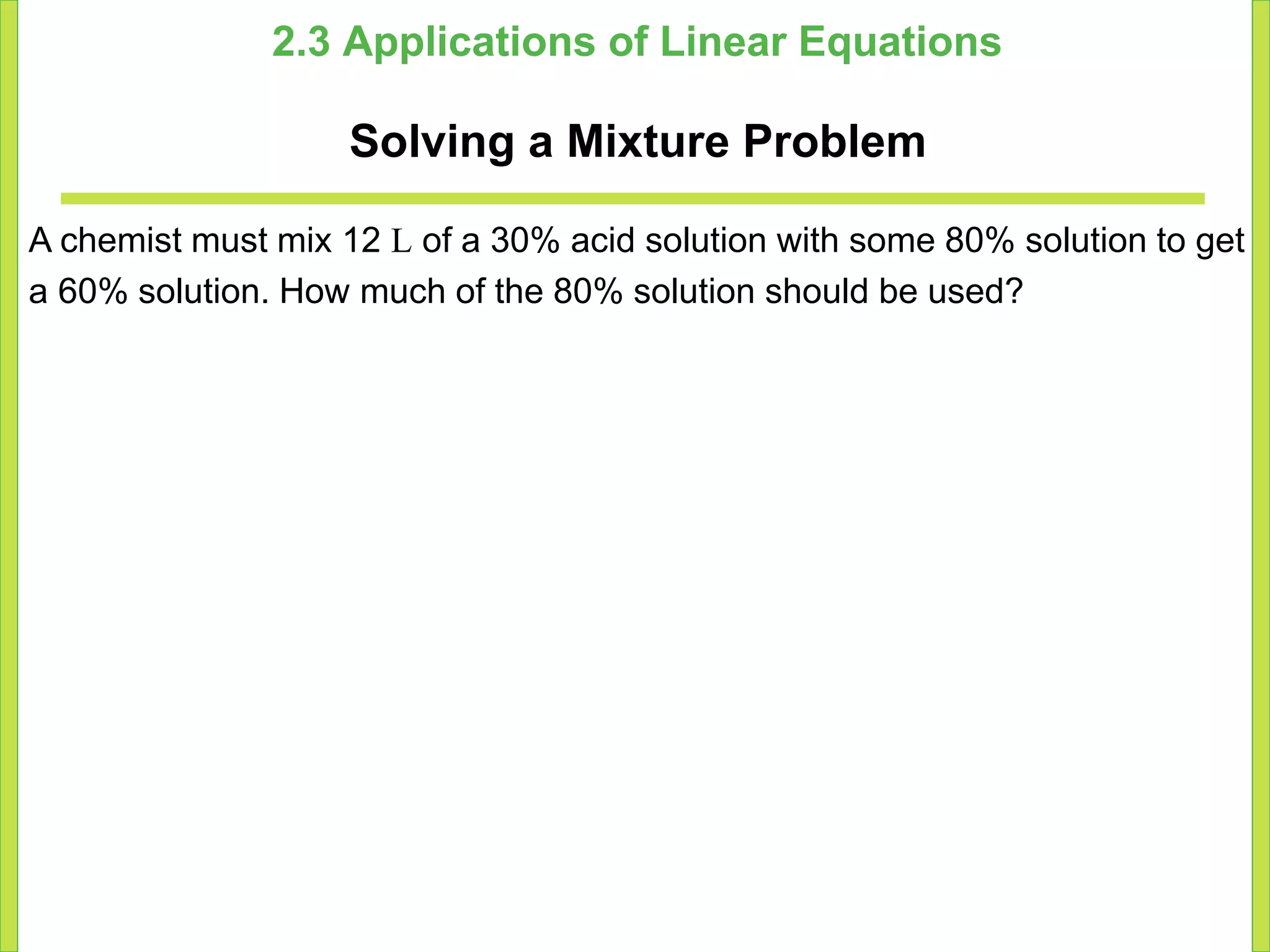Linear Equation Word Problem Complete.ppt