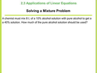 Linear Equation Word Problem Complete.ppt