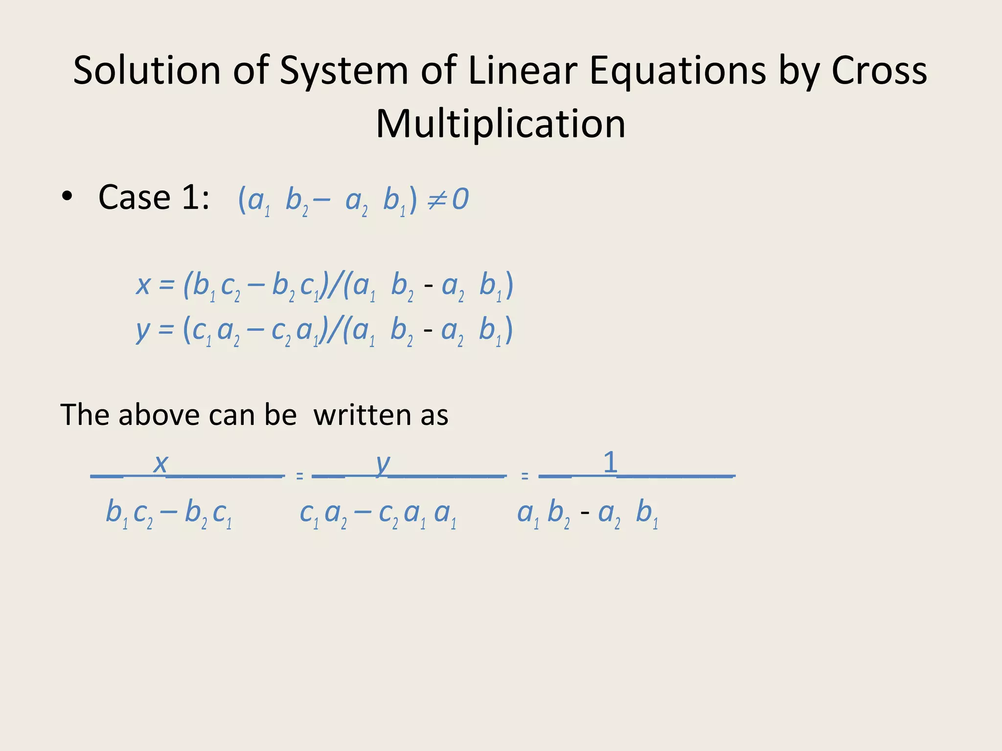 CLASS X MATHS LINEAR EQUATIONS | PPT
