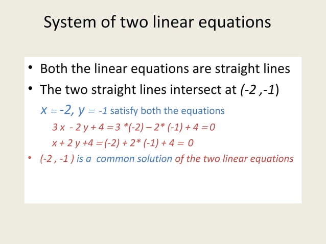 CLASS X MATHS LINEAR EQUATIONS | PPT