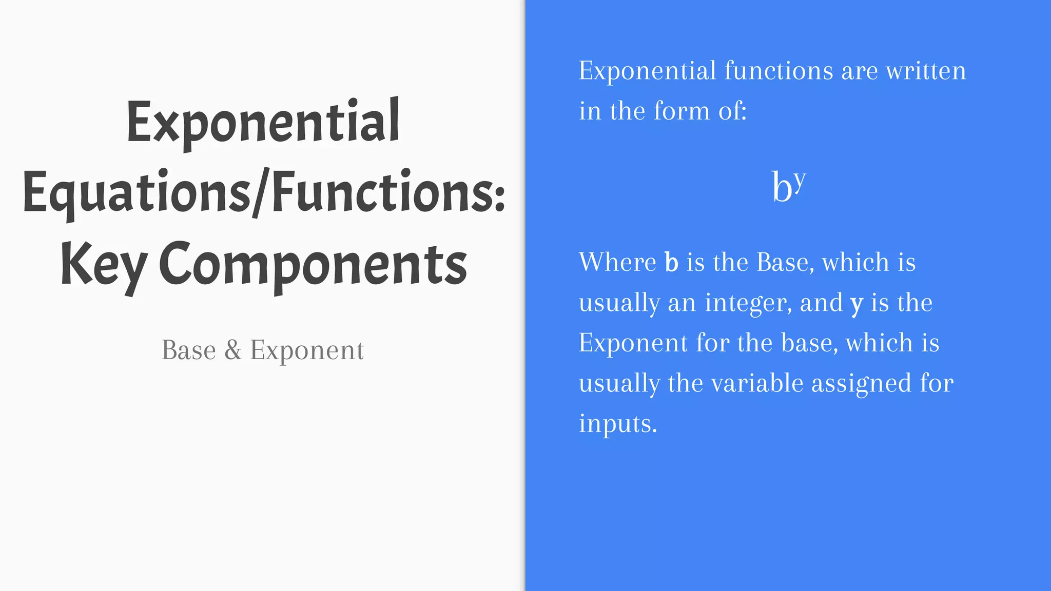 Linear & Exponential Equations/Functions | PPT