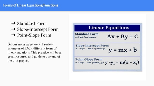 Linear & Exponential Equations/Functions | PPT