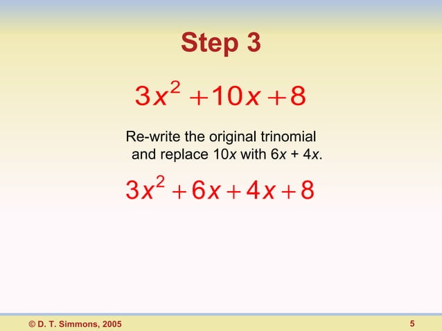 Factoring Trinomials | PPT | Technology & Computing