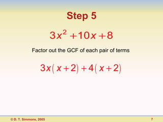 Factoring Trinomials | PPT