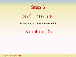 Factoring Trinomials | PPT