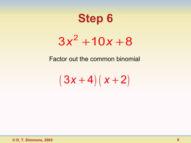 Factoring Trinomials | PPT | Technology & Computing