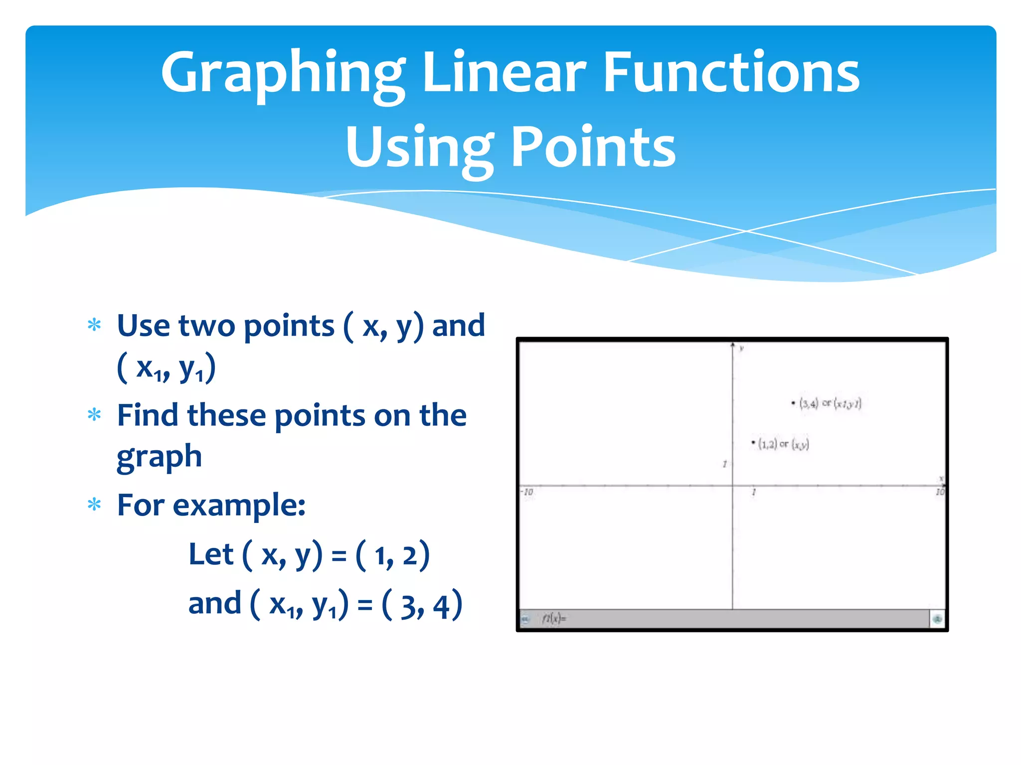 Linear functions | PPT