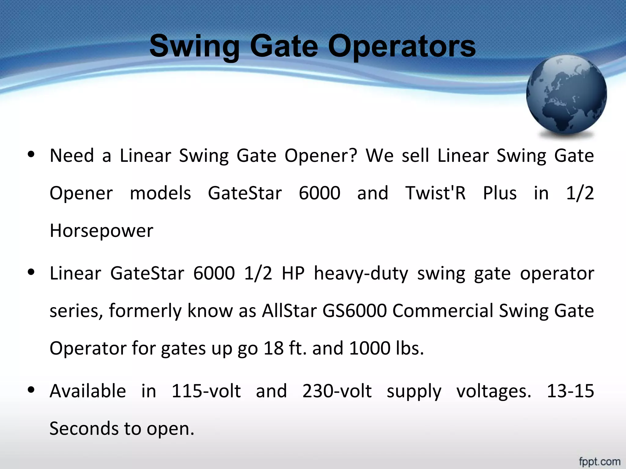 Linear osco gate operators lineargateaccess.com