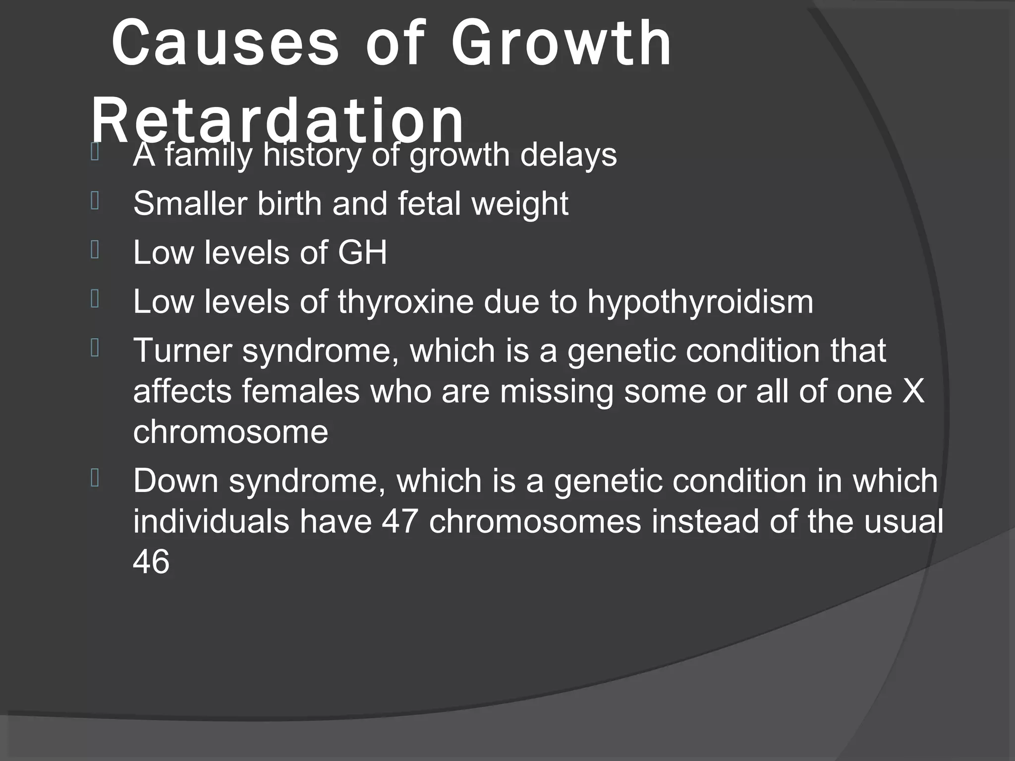 Linear growth retardation | PPT