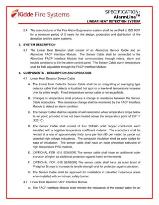 Linear heat detection_spec | PDF
