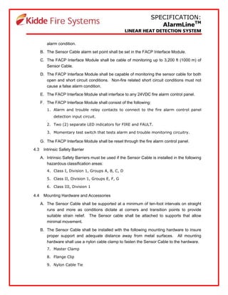 Linear heat detection_spec | PDF