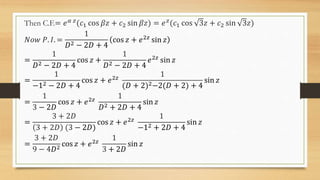 Homogeneous Linear Differential Equations | PPTX