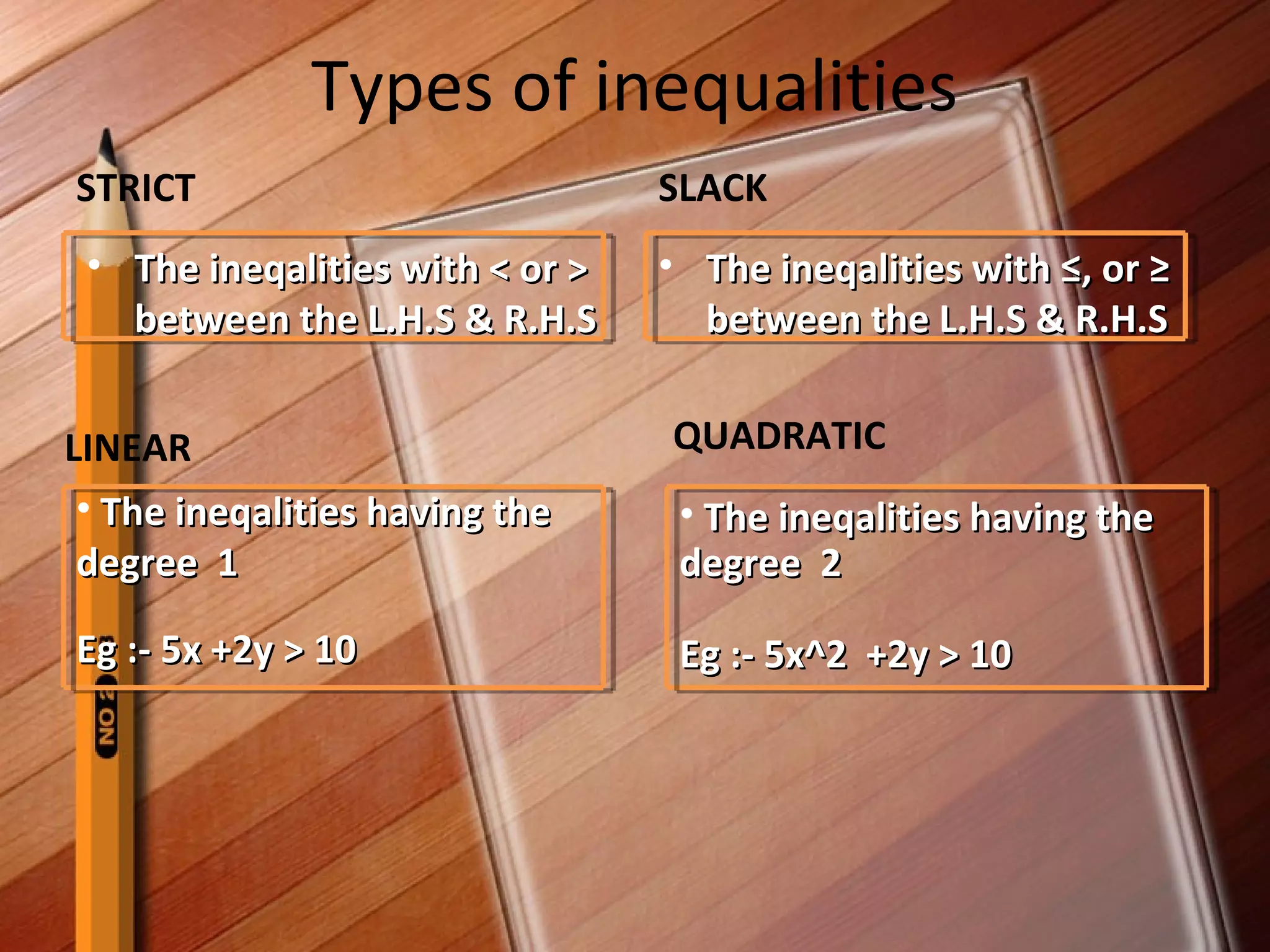 CBSE Class XI Maths Linear inequalities | PPT