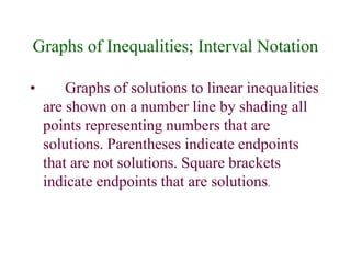 Linear inequalities | PPT