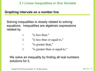 Linear Inequalities .ppt