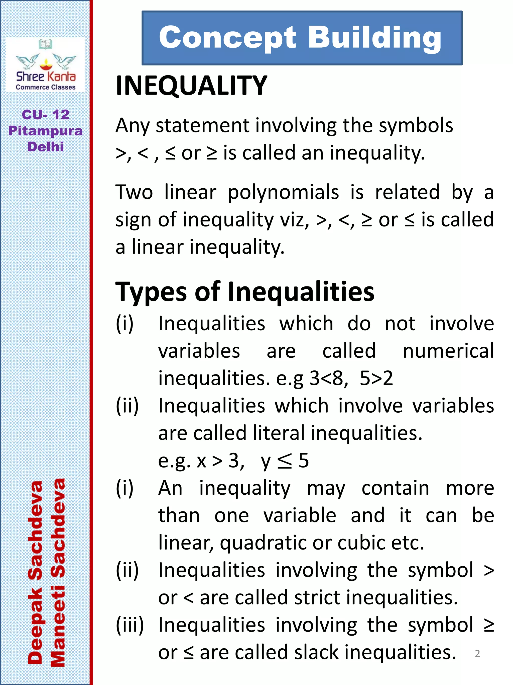 Linear inequations | PDF