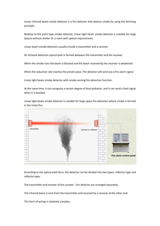 Linear infrared beam smoke detector | PDF