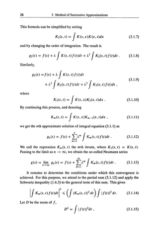Linear integral equations | PDF