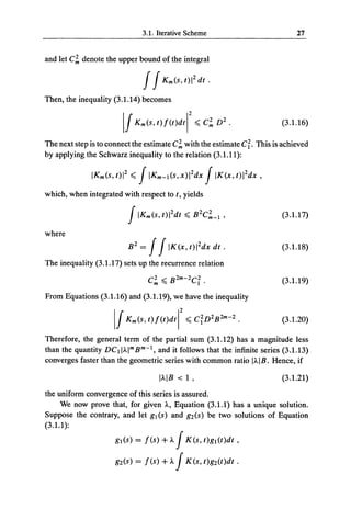 Linear integral equations | PDF