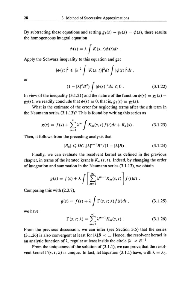 Linear integral equations | PDF