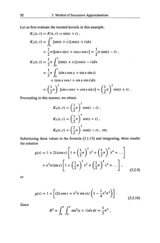 Linear integral equations | PDF