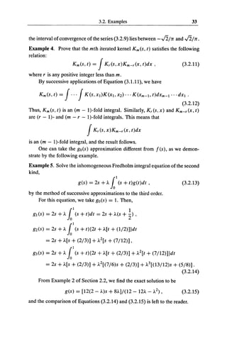 Linear integral equations | PDF