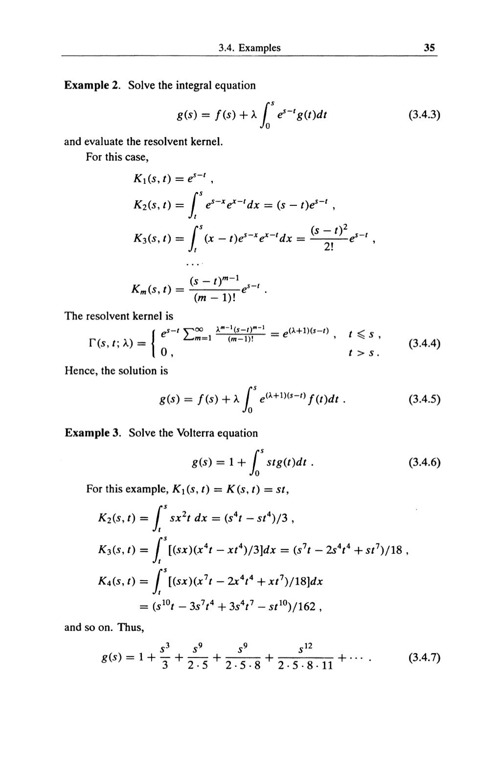 Linear Integral Equations