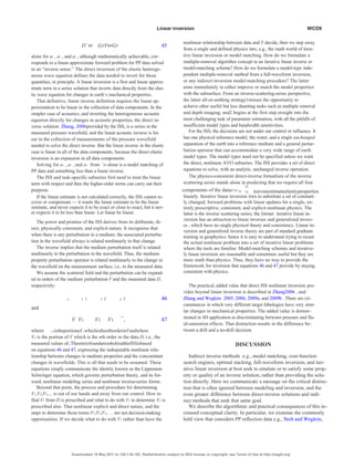 Linear Inversion of Seismic Data - Arthur Weglein Research Paper, M-OSR | PDF