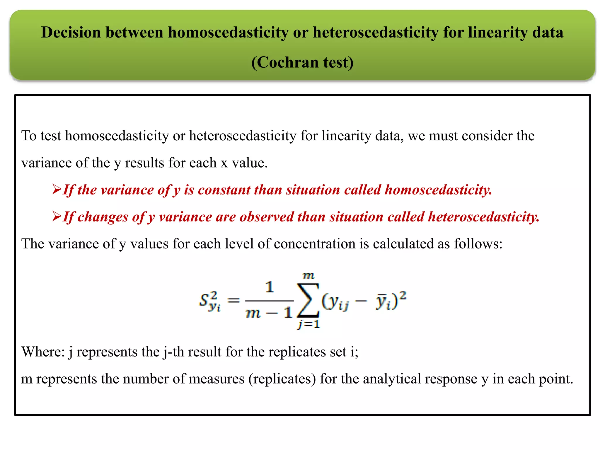 Linearity cochran test | PPTX